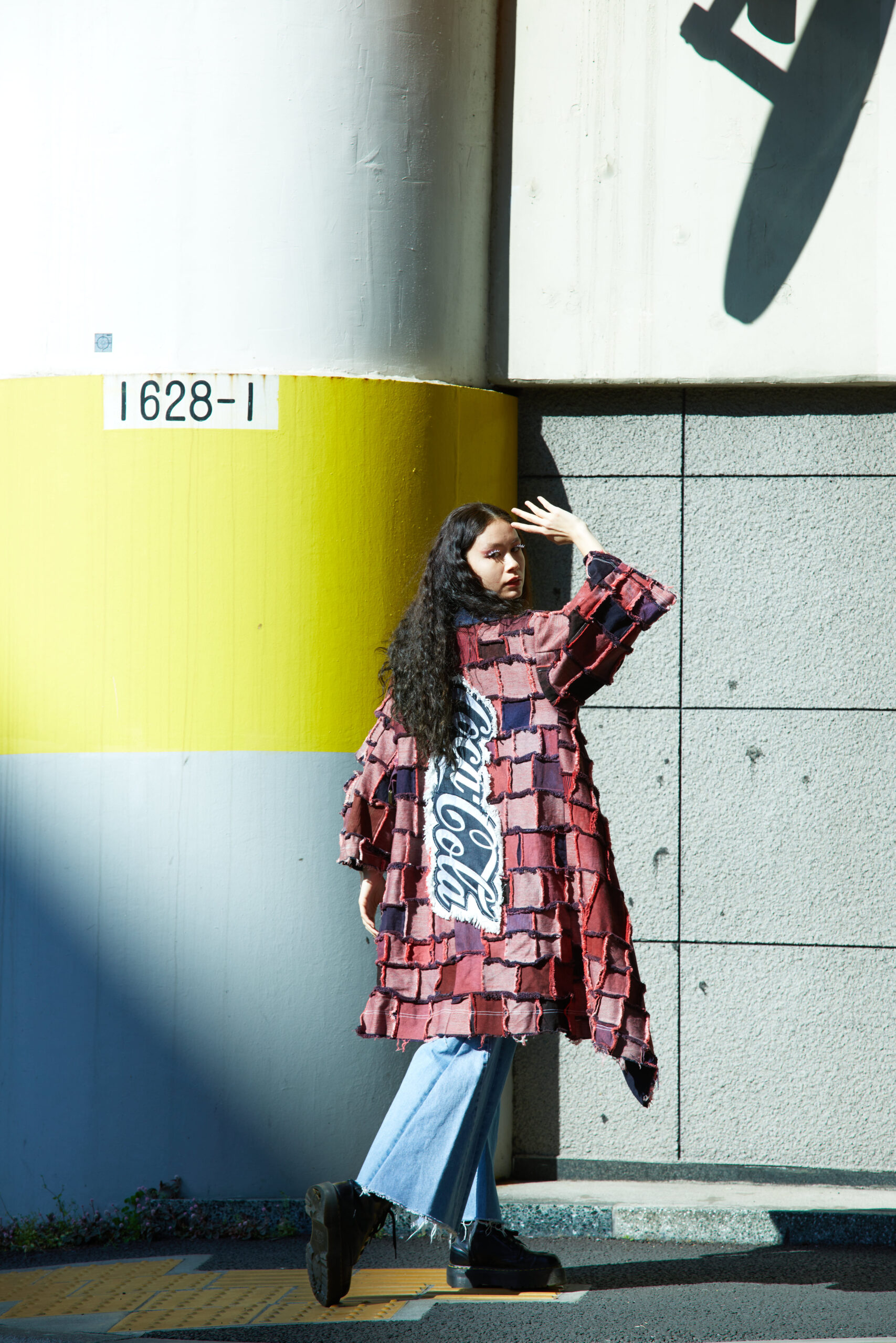 zero waste denim patchwork jacket – nozomiyamanami