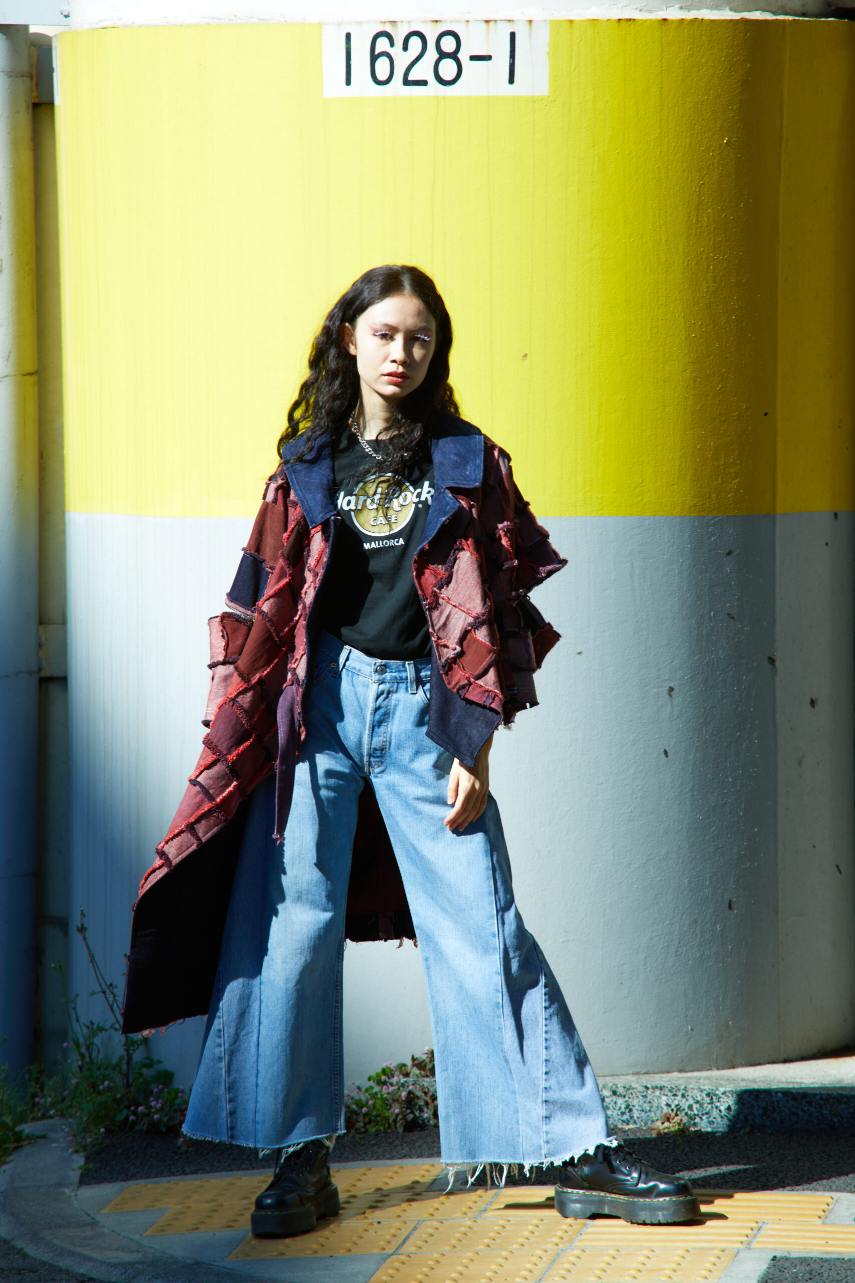 zero waste denim patchwork jacket – nozomiyamanami
